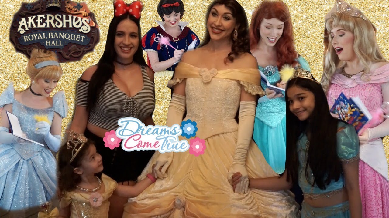 Akershus Royal Banquet Hall at Epcot Princess dining Belle Cinderella ...