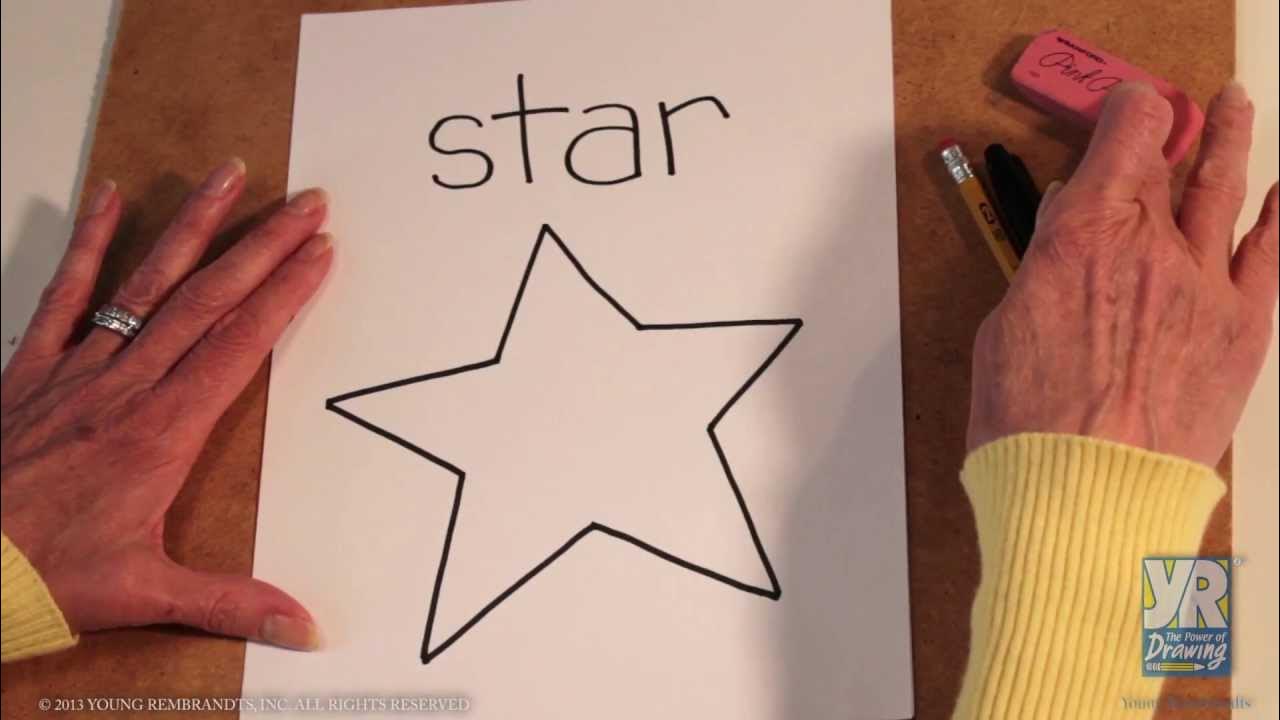 Teaching Kids How to Draw: How to Draw a Star - YouTube