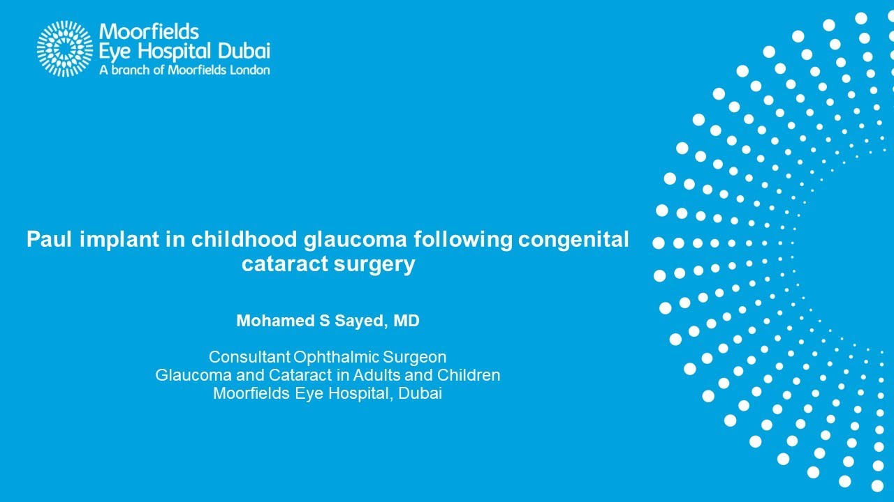 Paul implant in childhood glaucoma following surgery for congenital ...