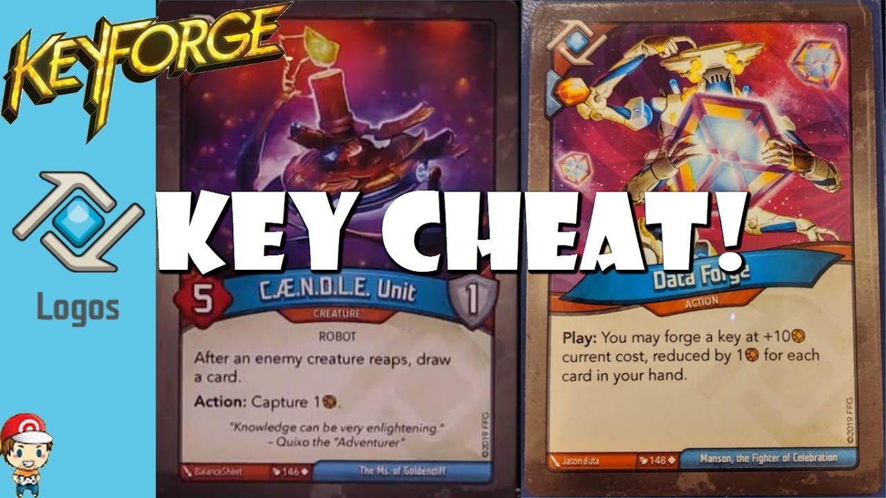 Awesome New Key-Cheating Card! (New Logos Keyforge Cards) - YouTube