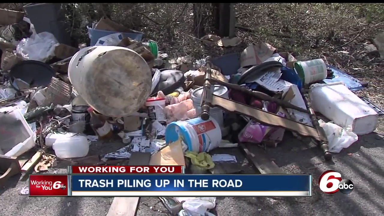Trash piling up is a major concern in Indianapolis neighborhoods - YouTube