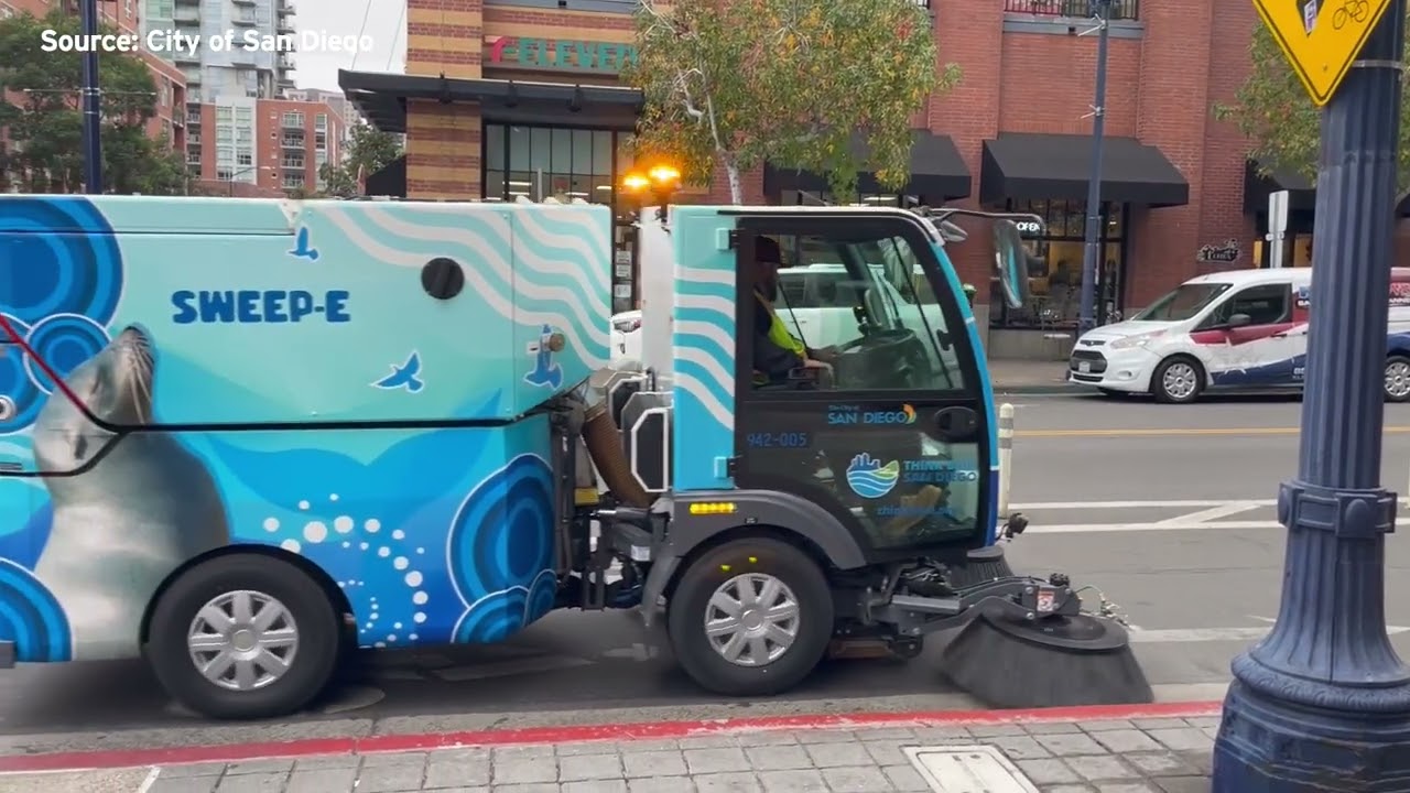 How San Diego's new electric street sweeper got its name - YouTube