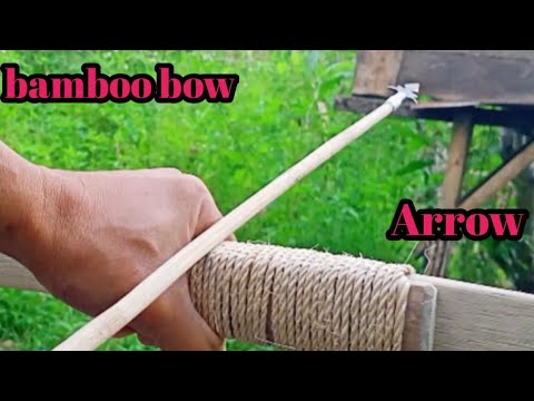 DIY: How to make bamboo bow and arrow? - YouTube