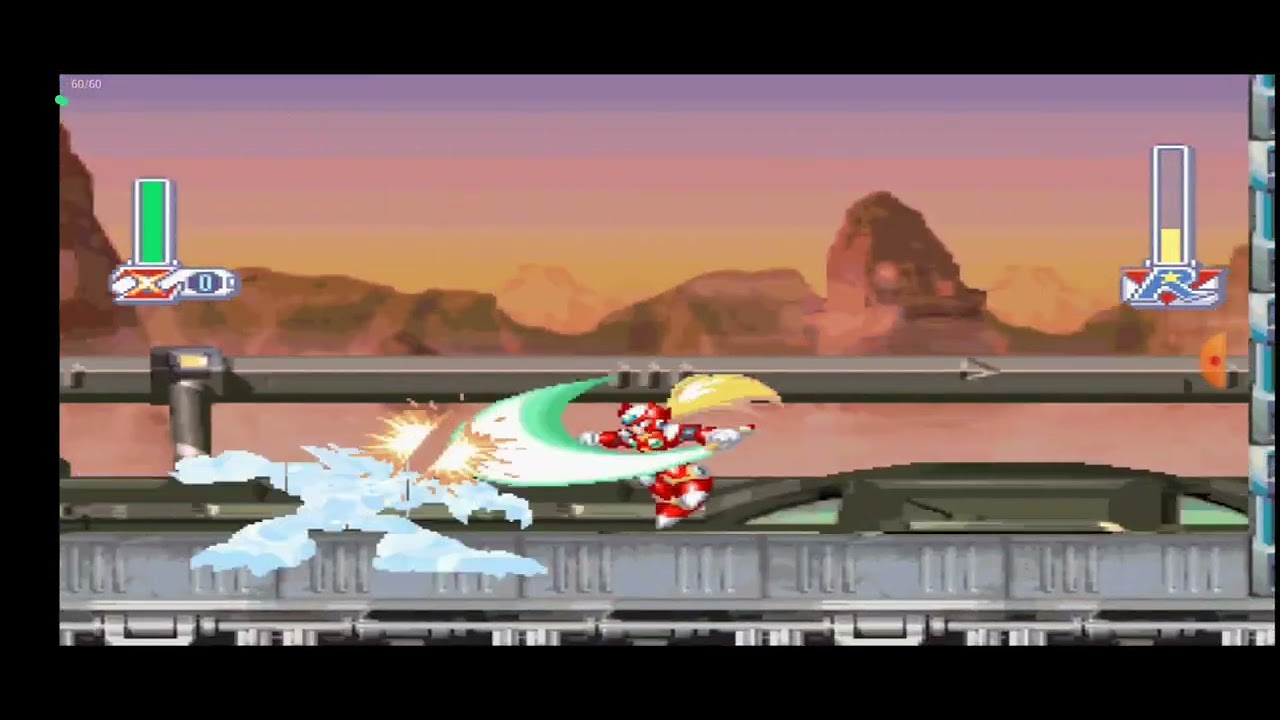 Megaman X4: Zero Vs Slash Beast with Challenge. - YouTube