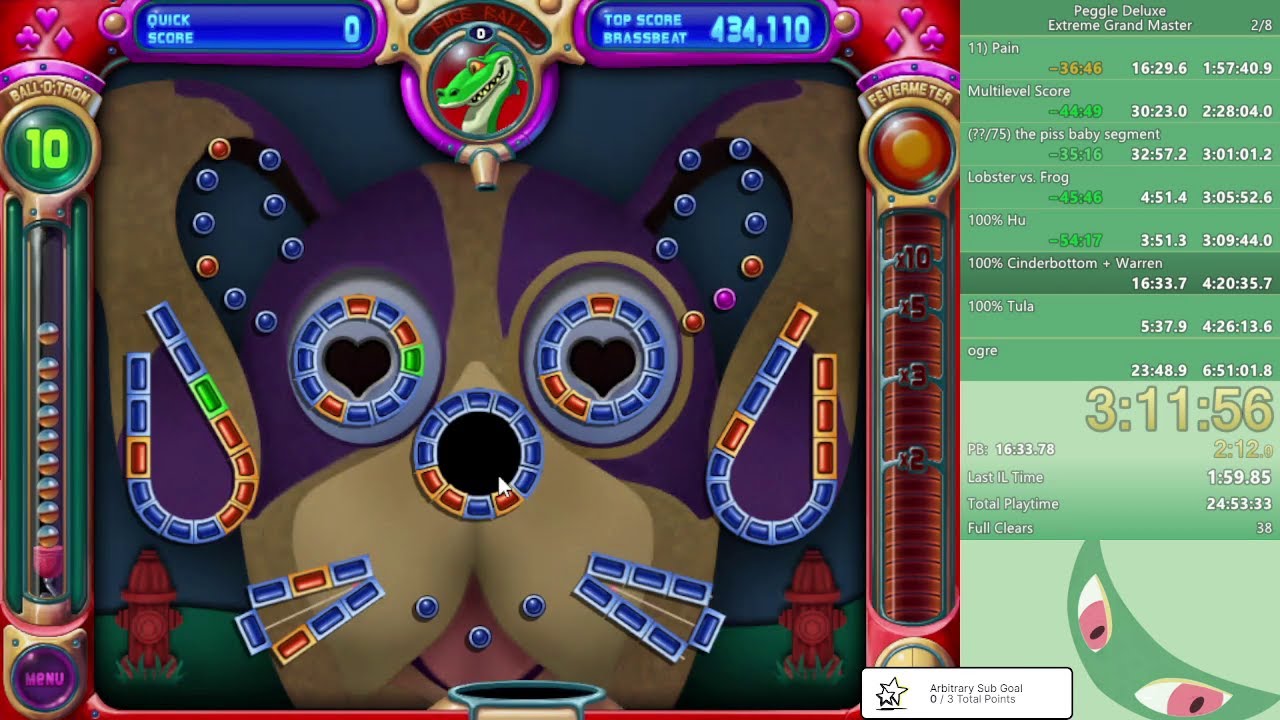 Peggle Deluxe: Extreme Grand Master Speedrun in 6:11:15 [Former WR] - YouTube