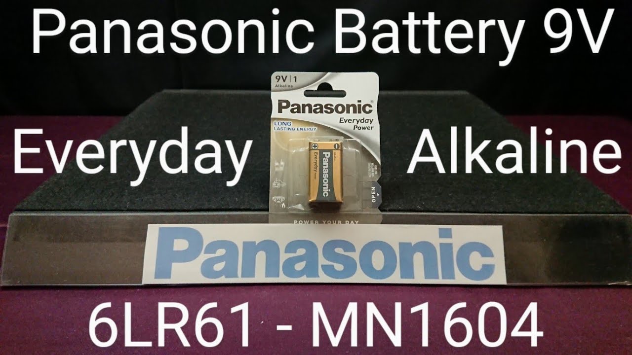 Panasonic Battery Everyday Power Alkaline 9V - 6LR61 - MN1604 ...