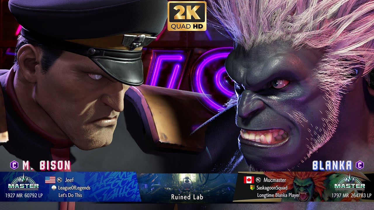 Street Fighter 6 🔥 Snake Eyez (M. BISON) VS Mucmaster (BLANKA) 🔥 Ranked ...