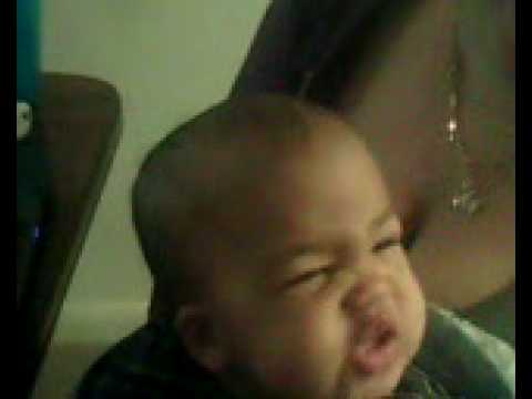 Mean face baby - YouTube