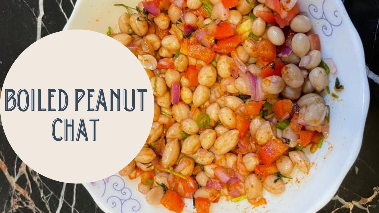 BOILED PEANUT CHAT || HEALTHY RECIPE || EASY SNACK || - YouTube