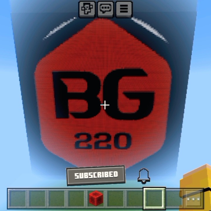 My subscriber logo art in Minecraft 😉😲 please subscribe guys 🥵🥺# ...
