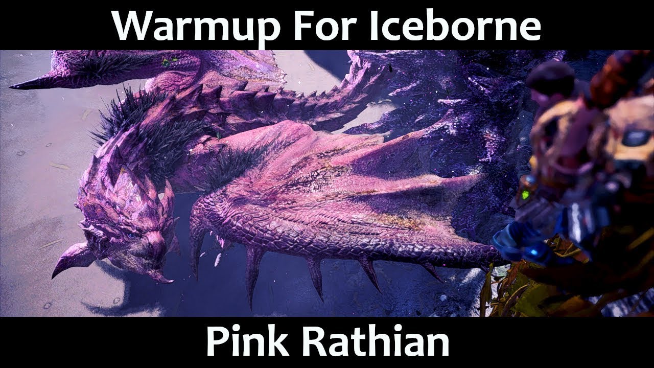 Warmup For Iceborne - Pink Rathian & Track Gathering - YouTube