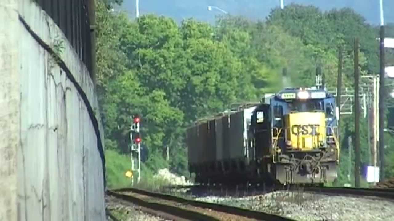 CSX Local Freight. Charleston, WV - YouTube