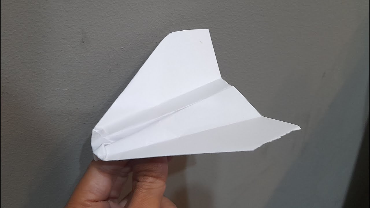 How to make paper airplane fly easy - YouTube