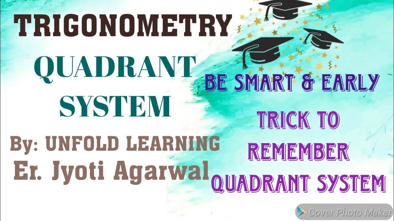 Short trick to remember Quadrant System|Trigonometry|Class 11|JEE-IIT ...