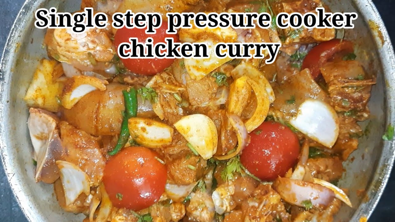 Single Step Chicken Curry | Instant Chicken Curry Recipe in Telugu ...
