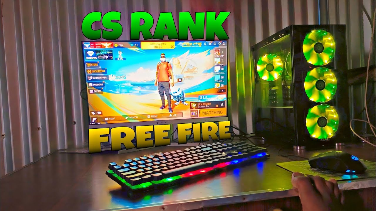 FREE FIRE CS RANK IN GAMING PC Gameplay - YouTube