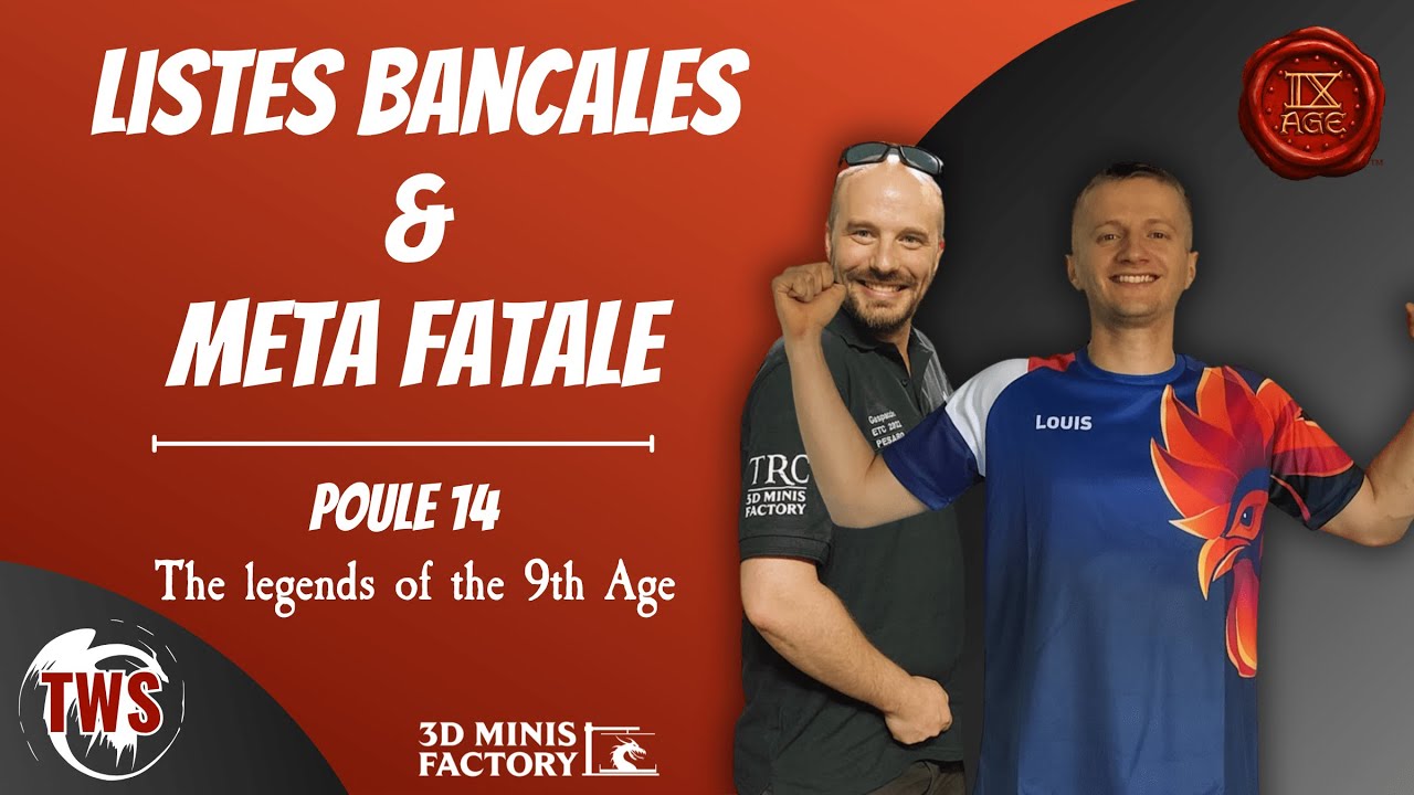 T9A - Analyse de liste de la Poule 14 - The Legends of 9th Age! (10th ...