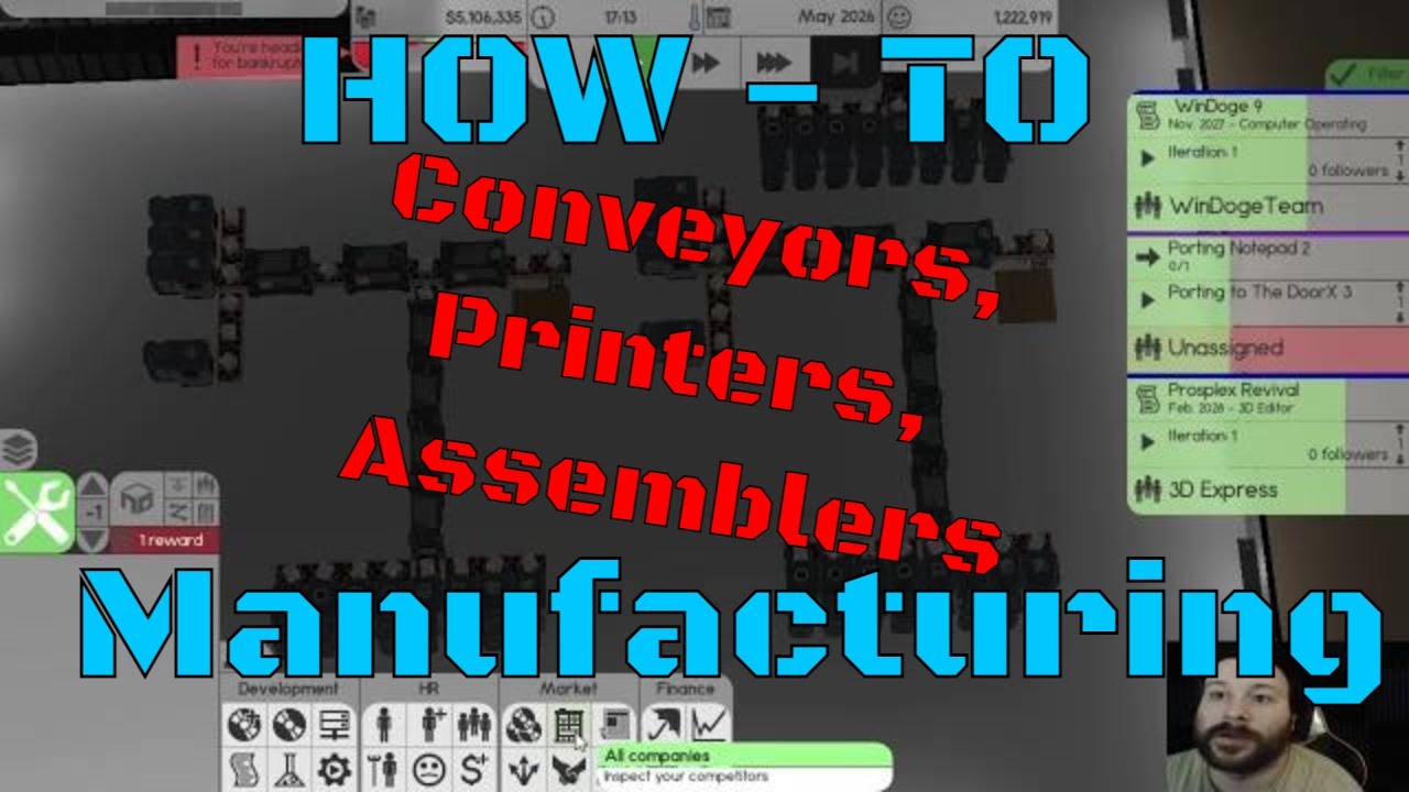 Software Inc | Alpha 11 Manufacturing Tutorial - YouTube