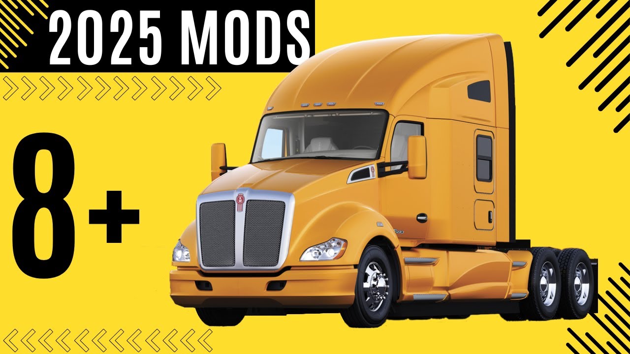 8 ATS Mods, Most USEFUL for SIMULATION for 1.56/1.55 - YouTube