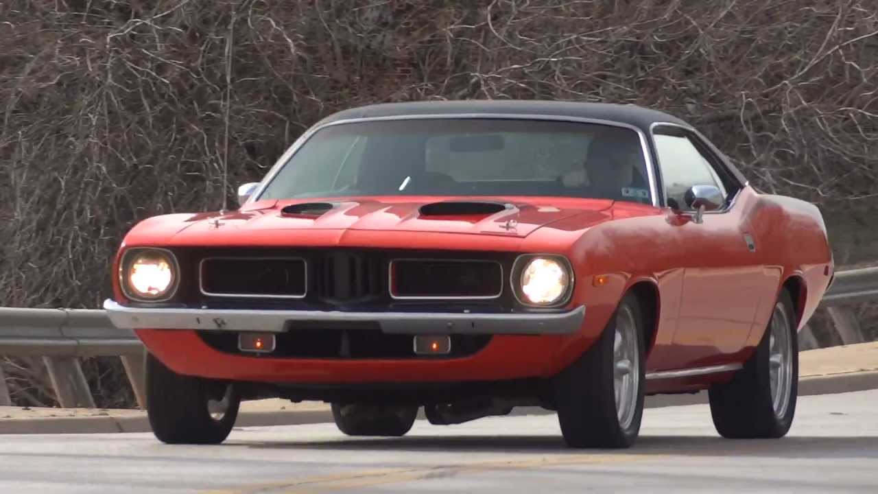 1973 Plymouth 340 Cuda Action - YouTube