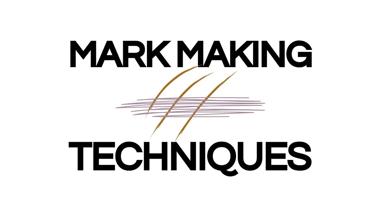 Mark Making Techniques - YouTube