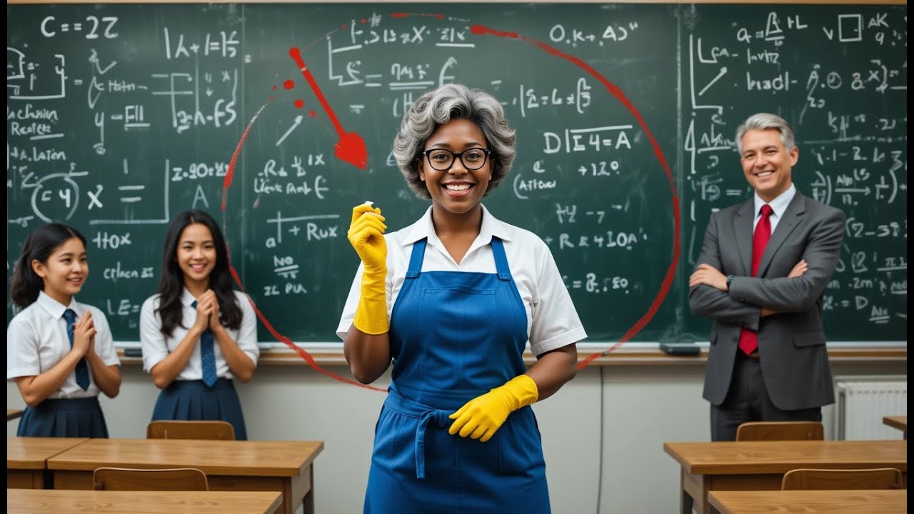Teacher Mocked Black Janitor to Solve Calculus—Unaware She's a ...