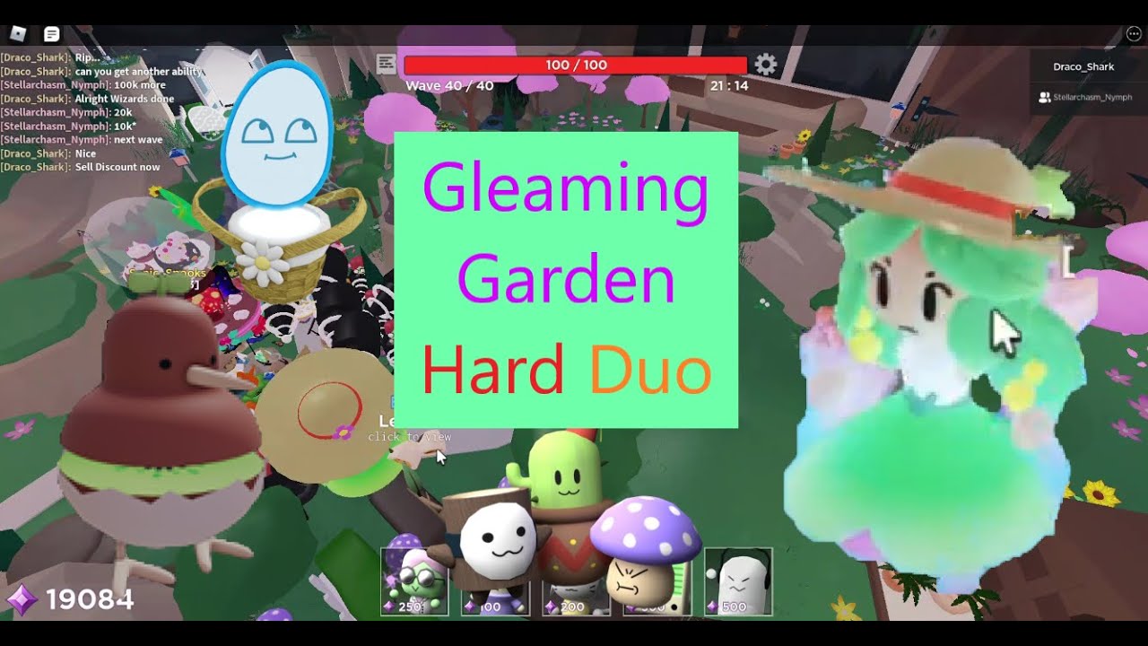(New Easter Map!) How to duo Gleaming Garden Hard! || [Roblox] Tower ...