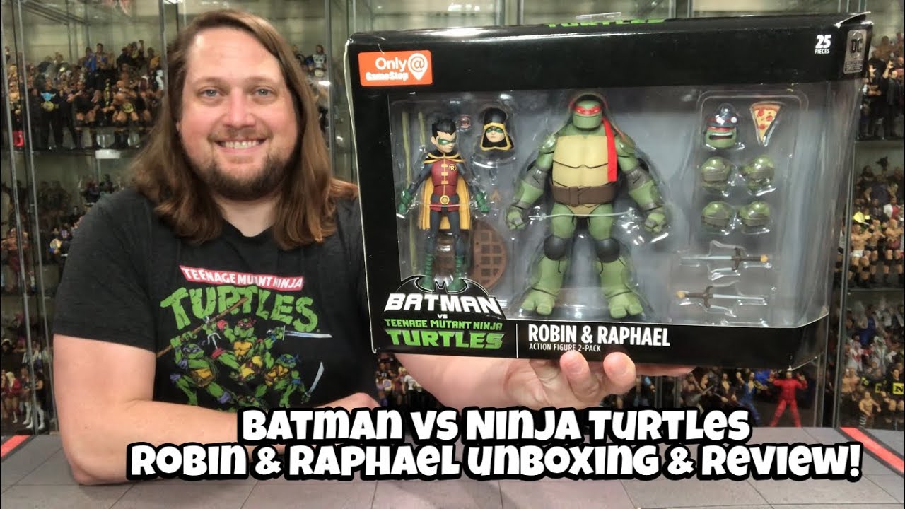 Batman vs Teenage Mutant Ninja Turtles Robin & Raphael Unboxing ...