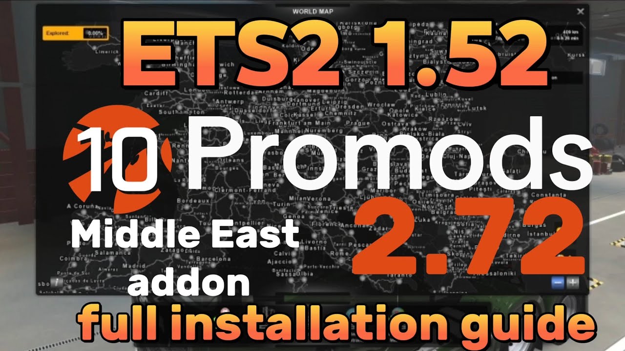 How to Download & Install Promods 2.72 in ETS2 1.52 | Middle East Addon, Cabin Full Guide #ets2 ...