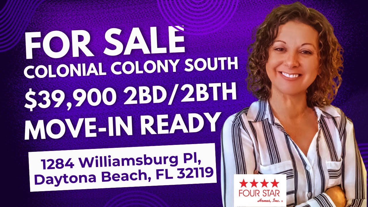 🚨SOLD🚨 IMMACULATE FURNISHED DOUBLE-WIDE | COLONIAL COLONY SOUTH ...