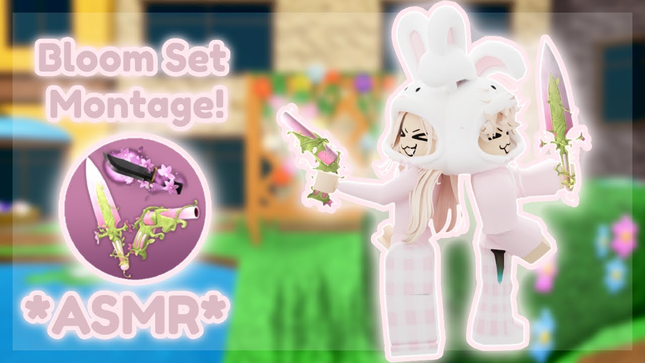 Flora and Bloom MM2 Montage! + Keyboard ASMR! (Murder Mystery 2) - YouTube