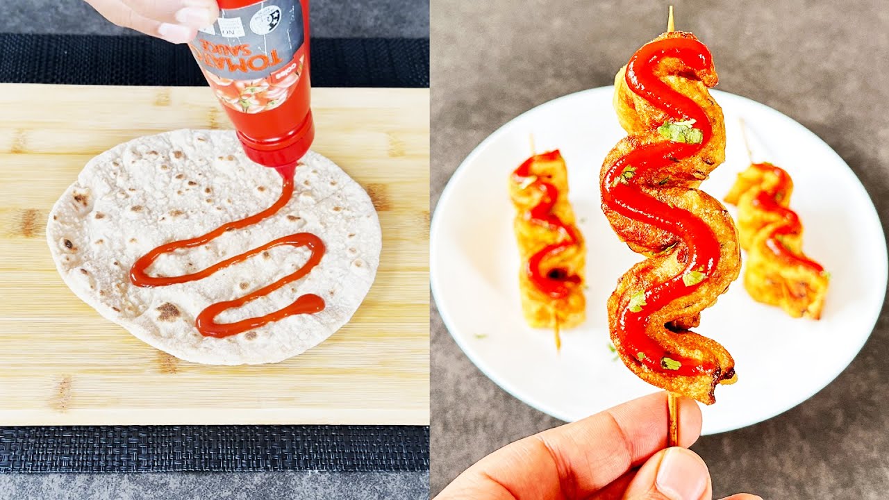 Crispy Unique Roti Sticks | Quick and Easy Recipes | Divine Khana - YouTube