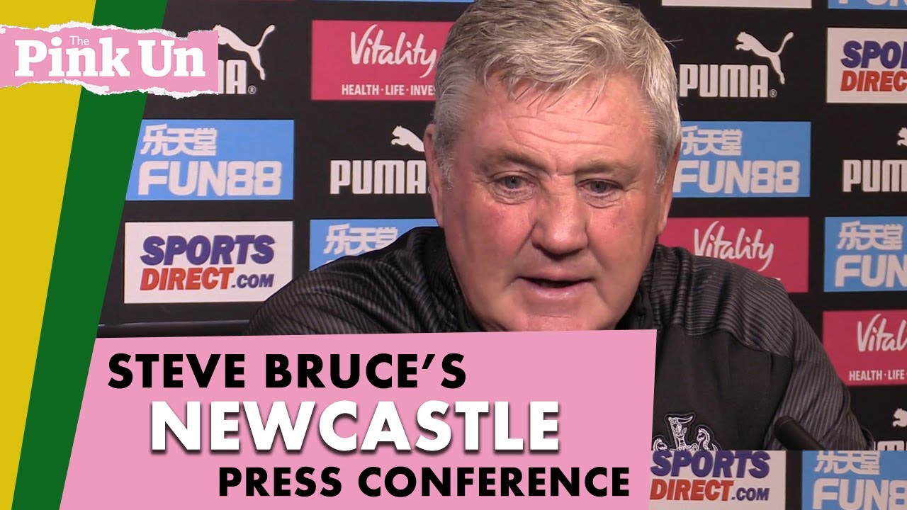 Steve Bruce Press Conference: Newcastle United vs Norwich City - YouTube