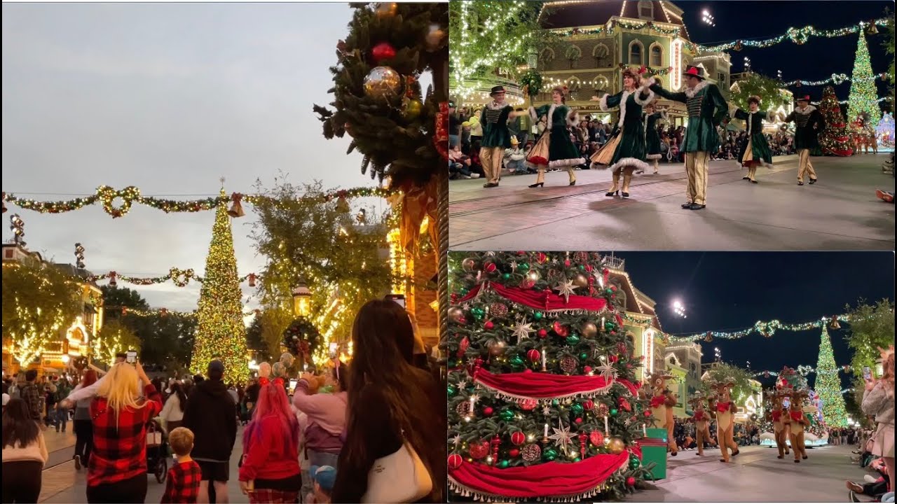 Disneyland Christmas Tree Lighting and Christmas Parade! - YouTube