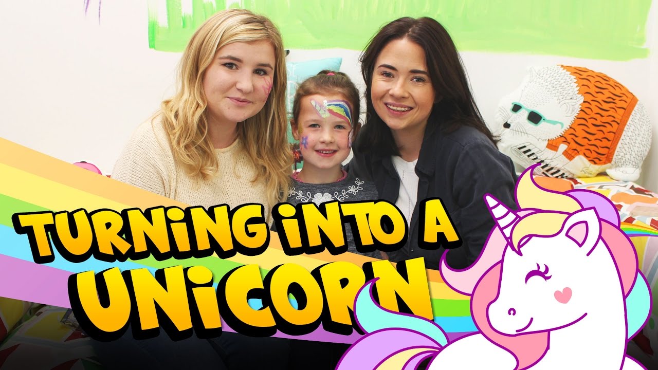 Kelly & Carly Vlogs :LITTLE CARLYS SISTER TURNS INTO UNICORN!! - YouTube