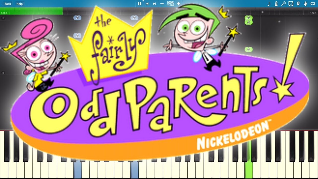 The Fairly Oddparents Theme Song - Piano Tutorial - YouTube