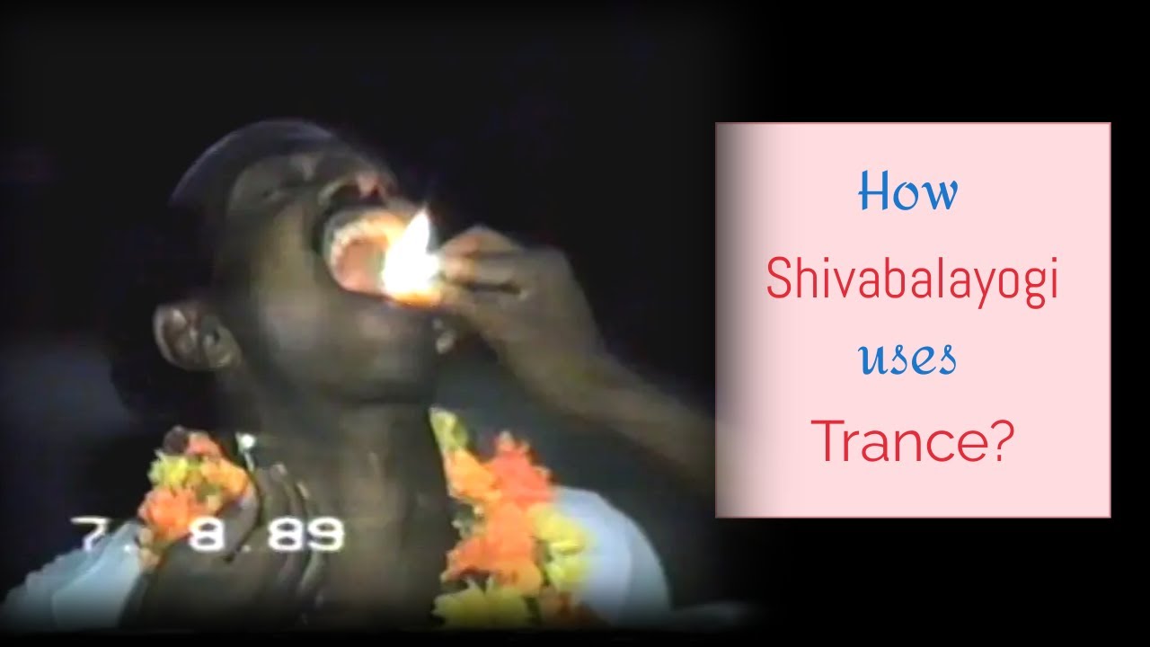 How Shivabalayogi uses Trance (Bhavasamadhi) ? | Dasari Jagadish Kumar ...