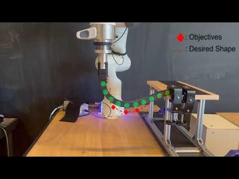 Robotic trajectory for linear deformable object manipulation - YouTube