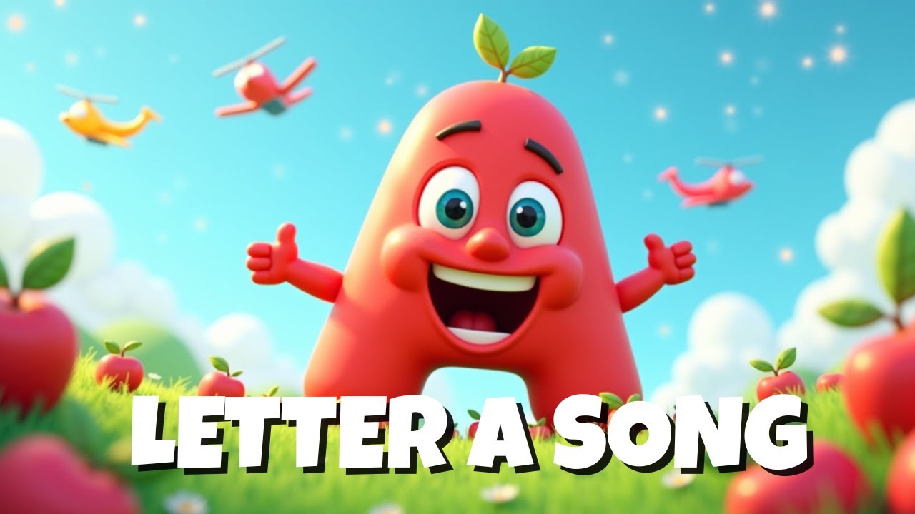 Letter A Song| Nursery Rhymes & Kids Songs| Fun with A Words & ABC ...