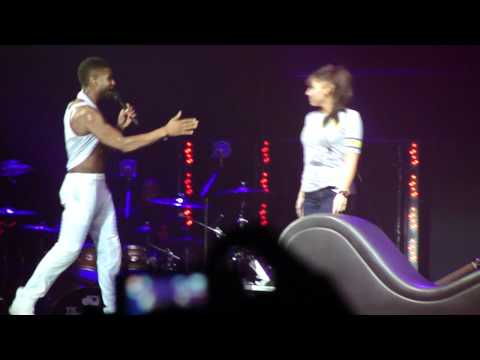 Usher OMG Tour @ Paris Bercy // Trading Places avec une fan