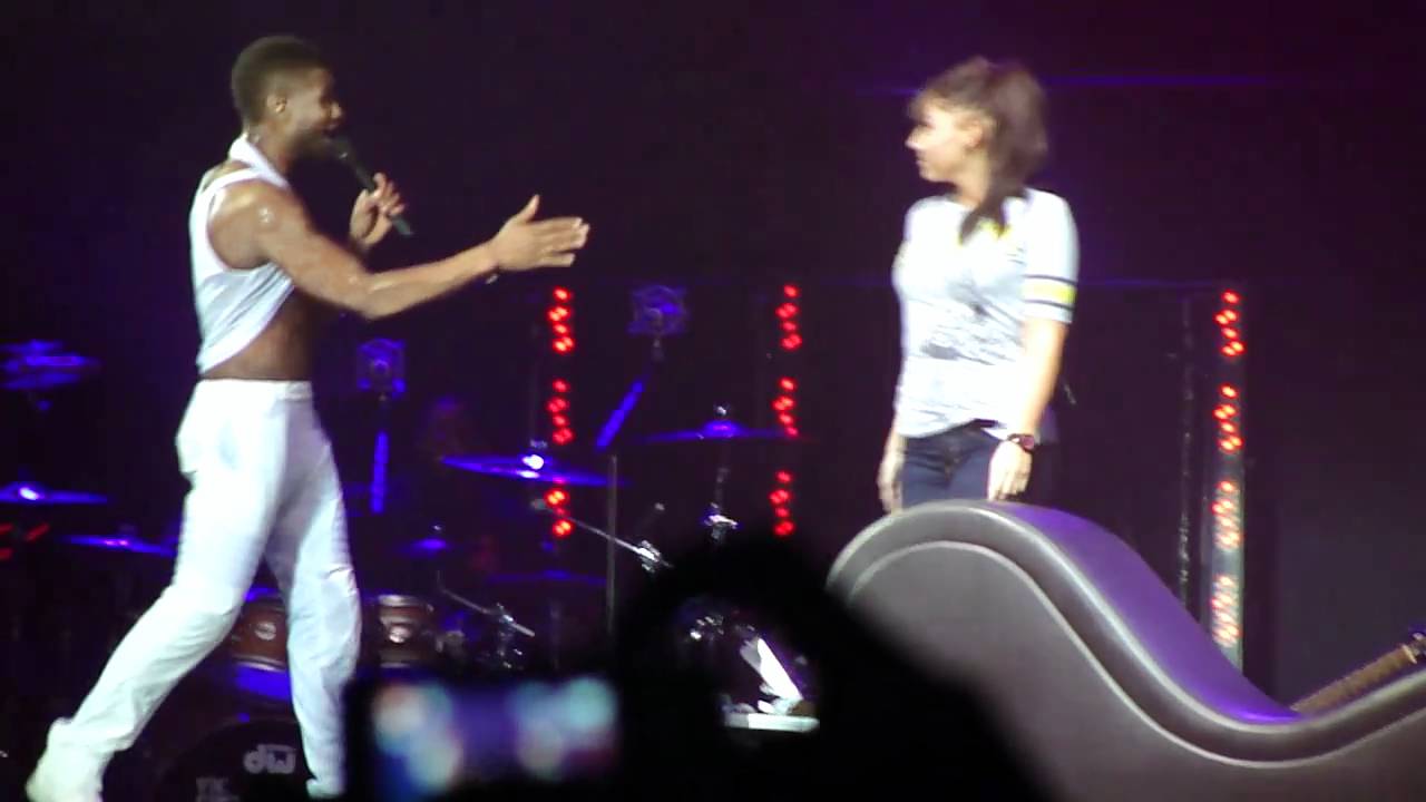 Usher OMG Tour @ Paris Bercy // Trading Places avec une fan - YouTube