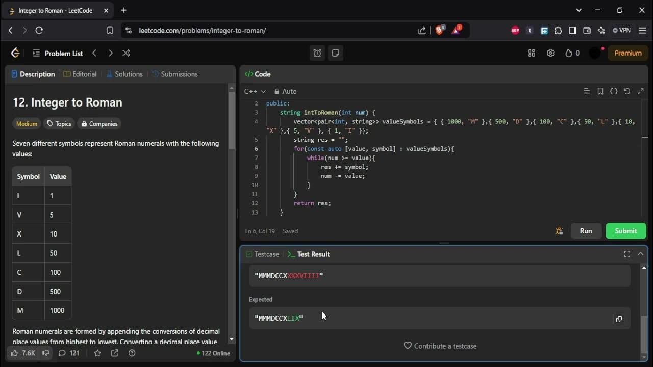 برمجهleetcode-12 - YouTube