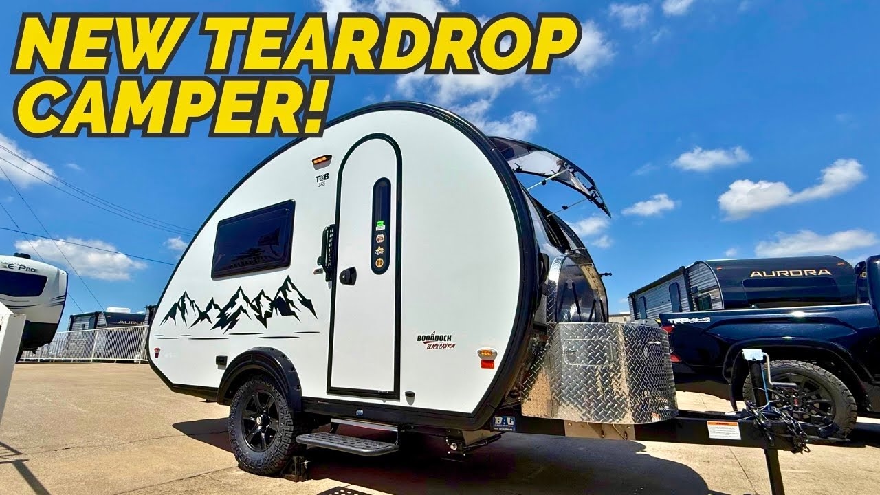 NEW teardrop camper with an interesting layout inside! 2025 NuCamp Tab ...
