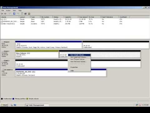 Disk Management In Windows Server 2008 Part 3 - YouTube