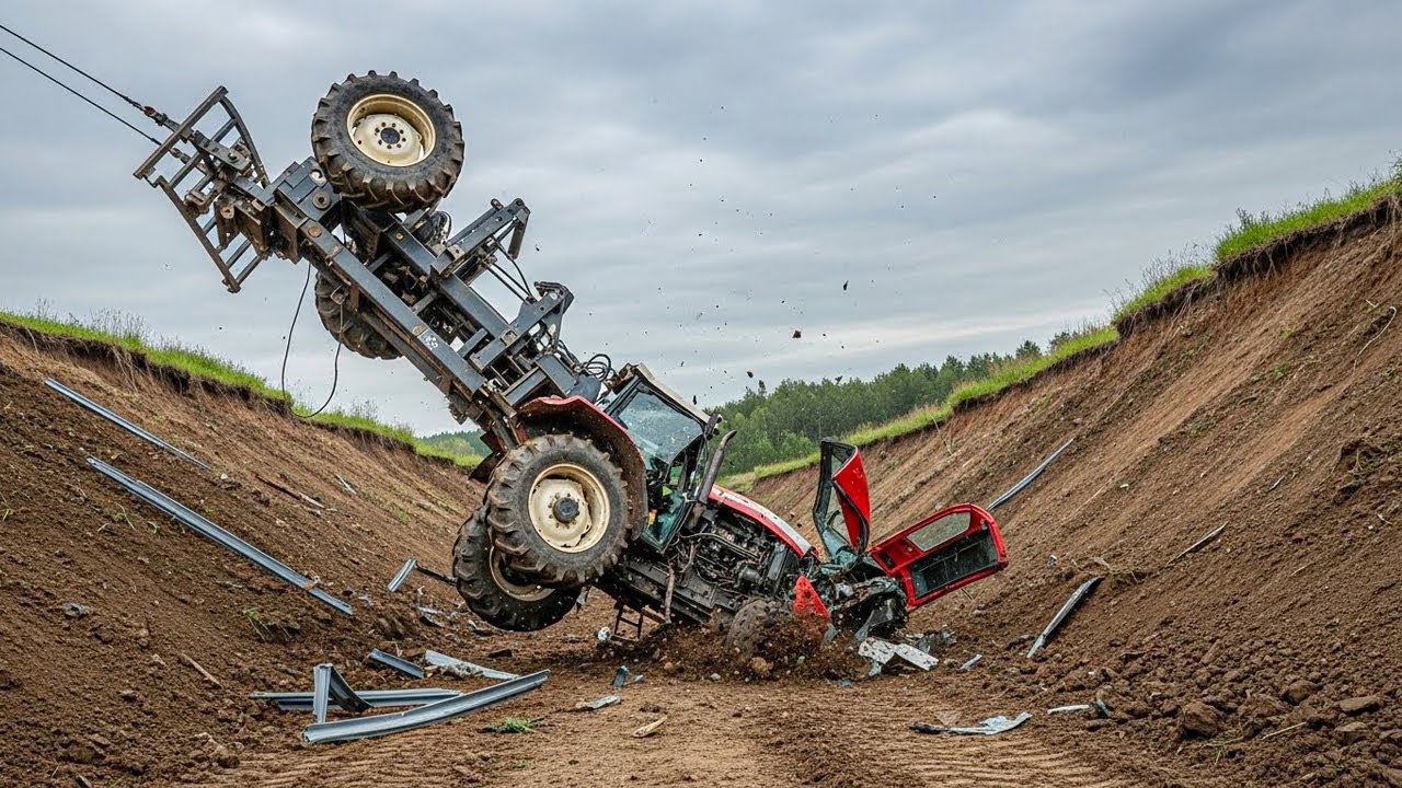 Unbelievable Tractor Fails Caught On Camera 2025 | Part 87 - YouTube