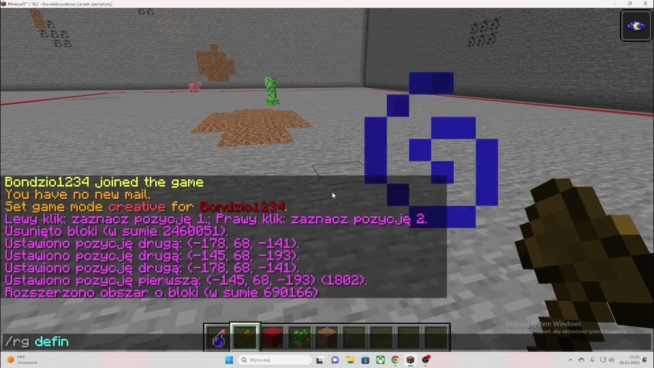 Jak wyrównać teren w Minecraft jednym KLIKNIĘCIEM Serwer Aternos | Jak ...