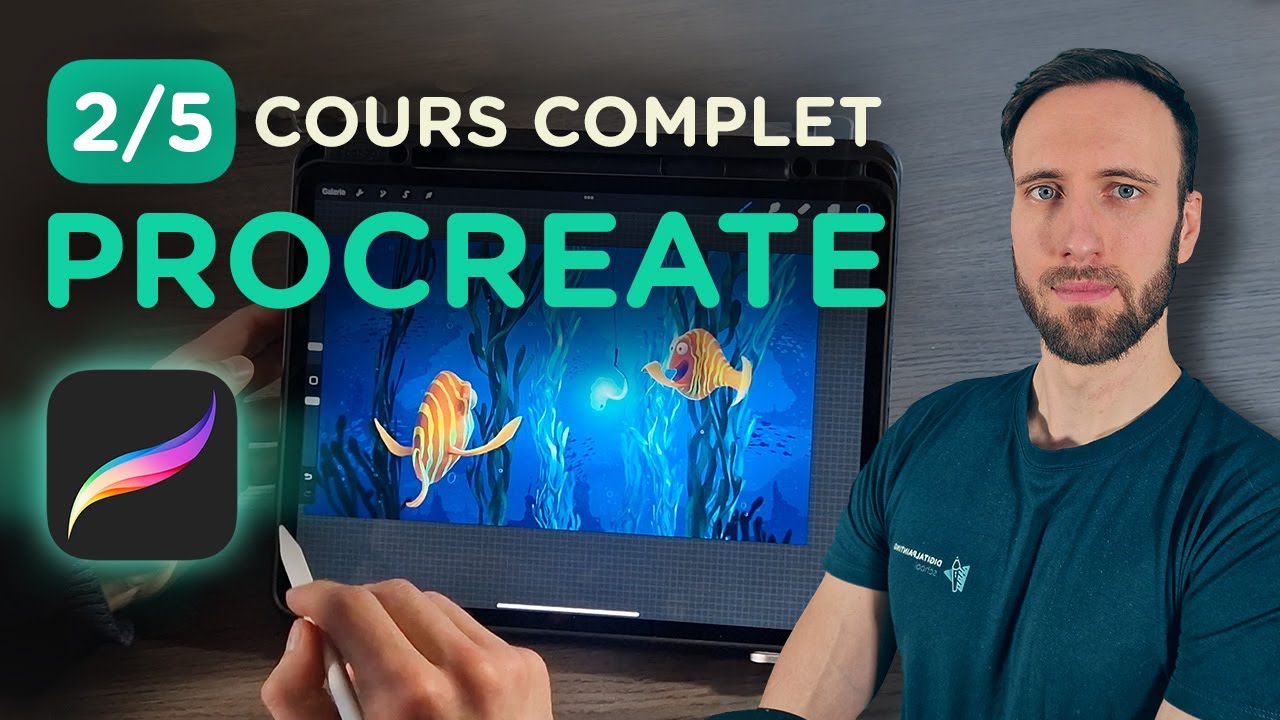DESSINER AVEC PROCREATE : GUIDE COMPLET (Débutants et plus) 2/5 : Pinceau, Brushs, Doigt - YouTube