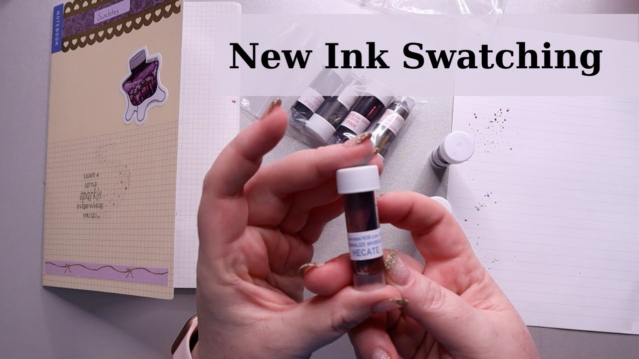 Fountain Pen Ink Haul: New Ink Swatching - YouTube