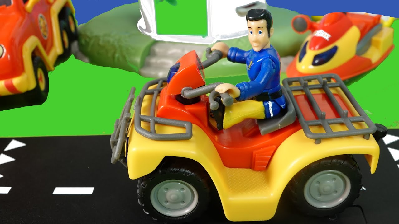 Firefighter Sam - Norman and Dilys in danger burning tower - Kids Movie ...