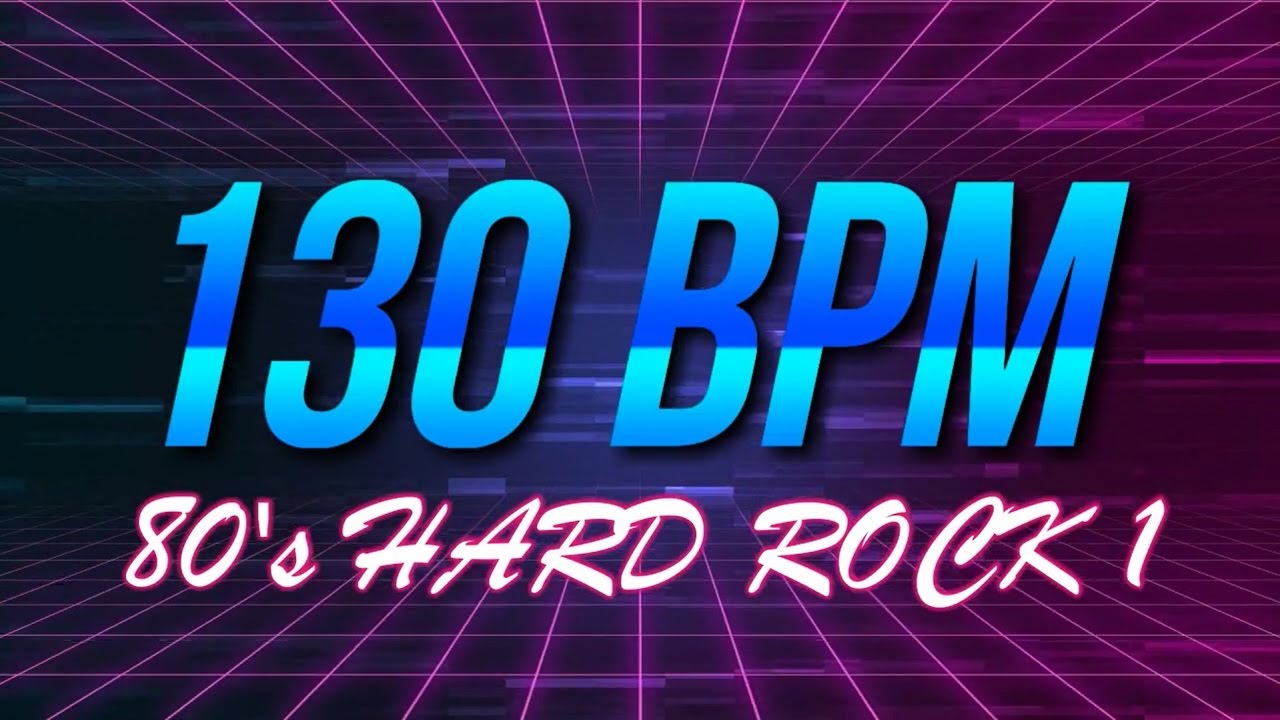 130 BPM - 80's Hard Rock - 4/4 Drum Track - Metronome - Drum Beat - YouTube